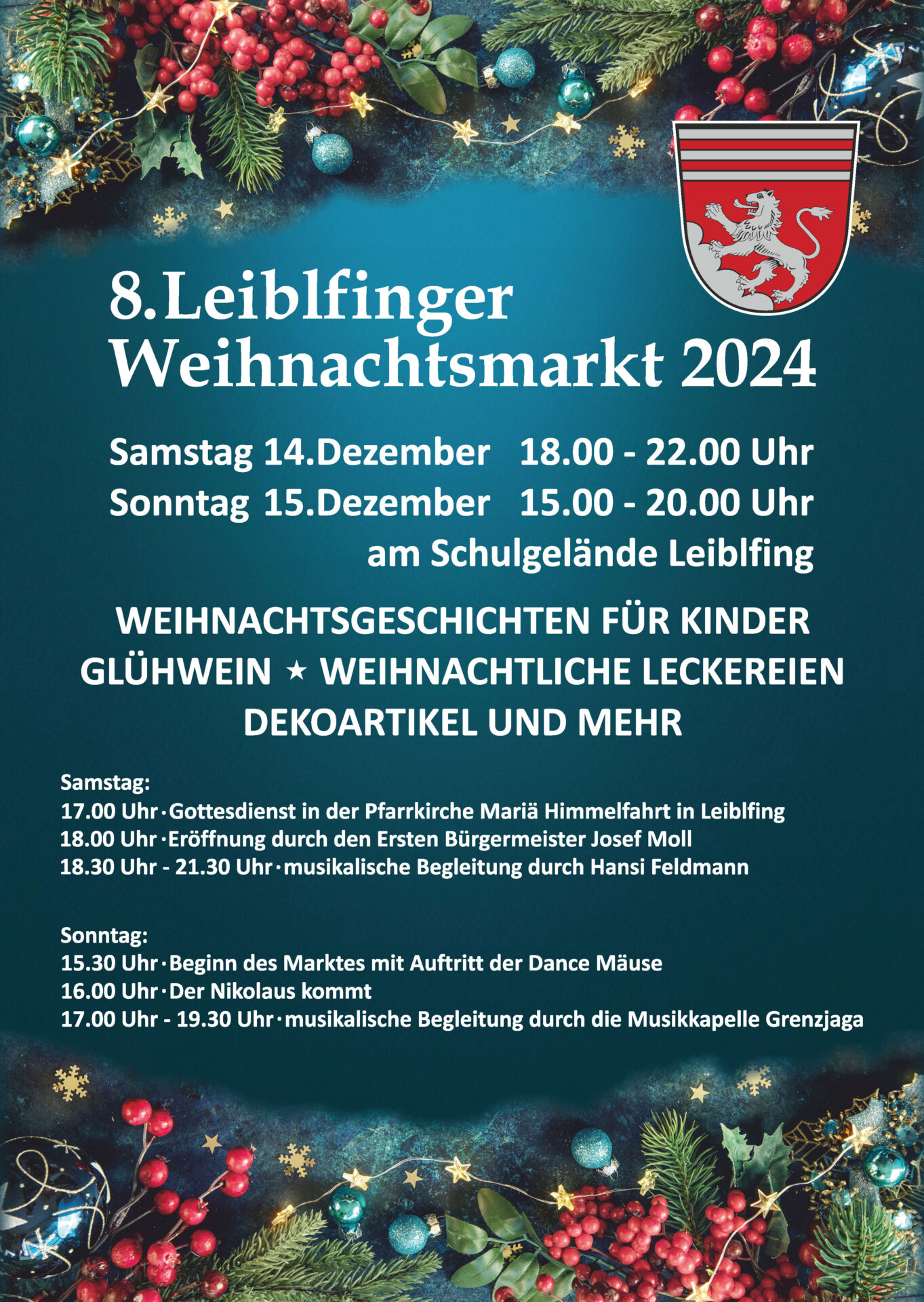 8. Leiblfinger Weihnachtsmarkt 2024 – Gemeinde Leiblfing